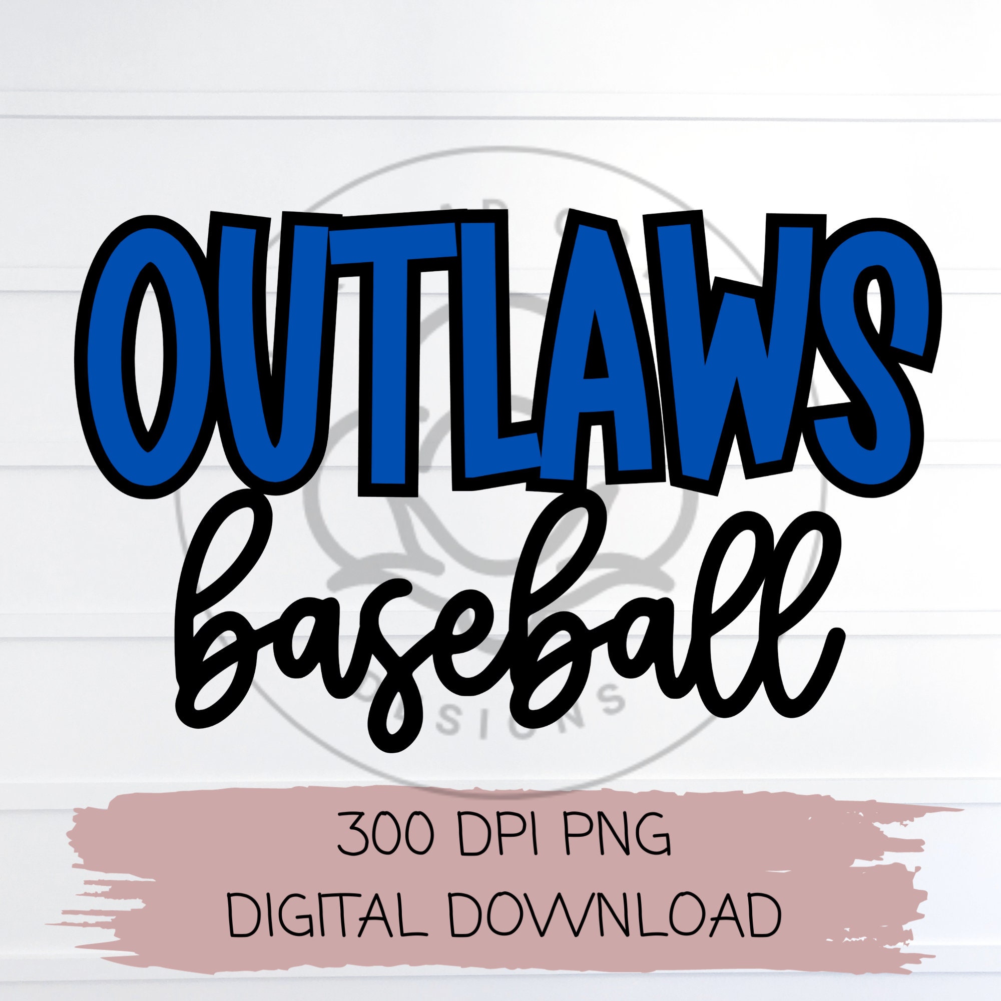 Outlaws PNG, Outlaws Baseballl PNG - Etsy