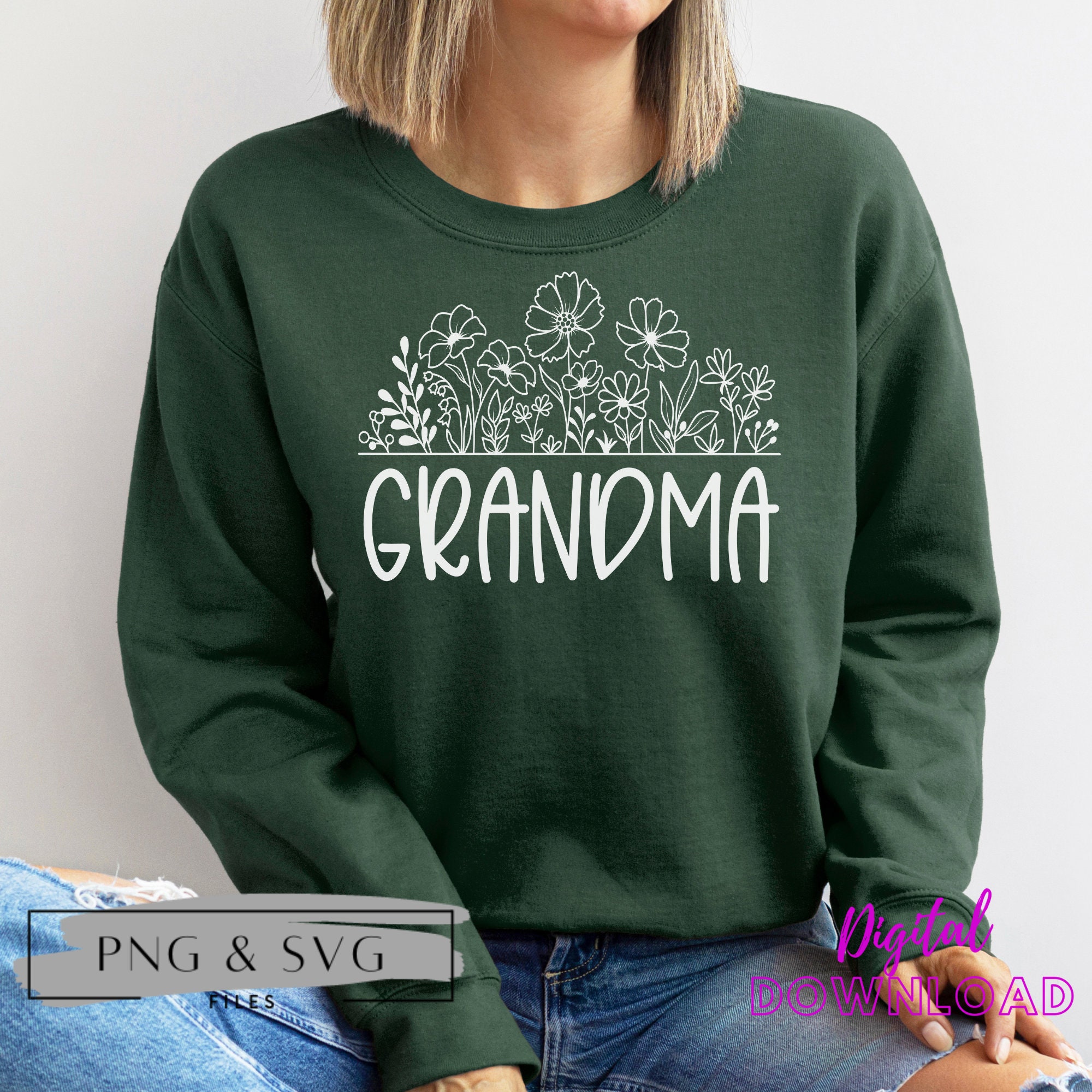 Grandma SVG, Grandma PNG - Etsy