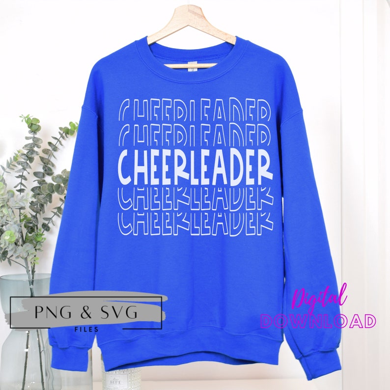 Cheerleader SVG and PNG Files - Etsy