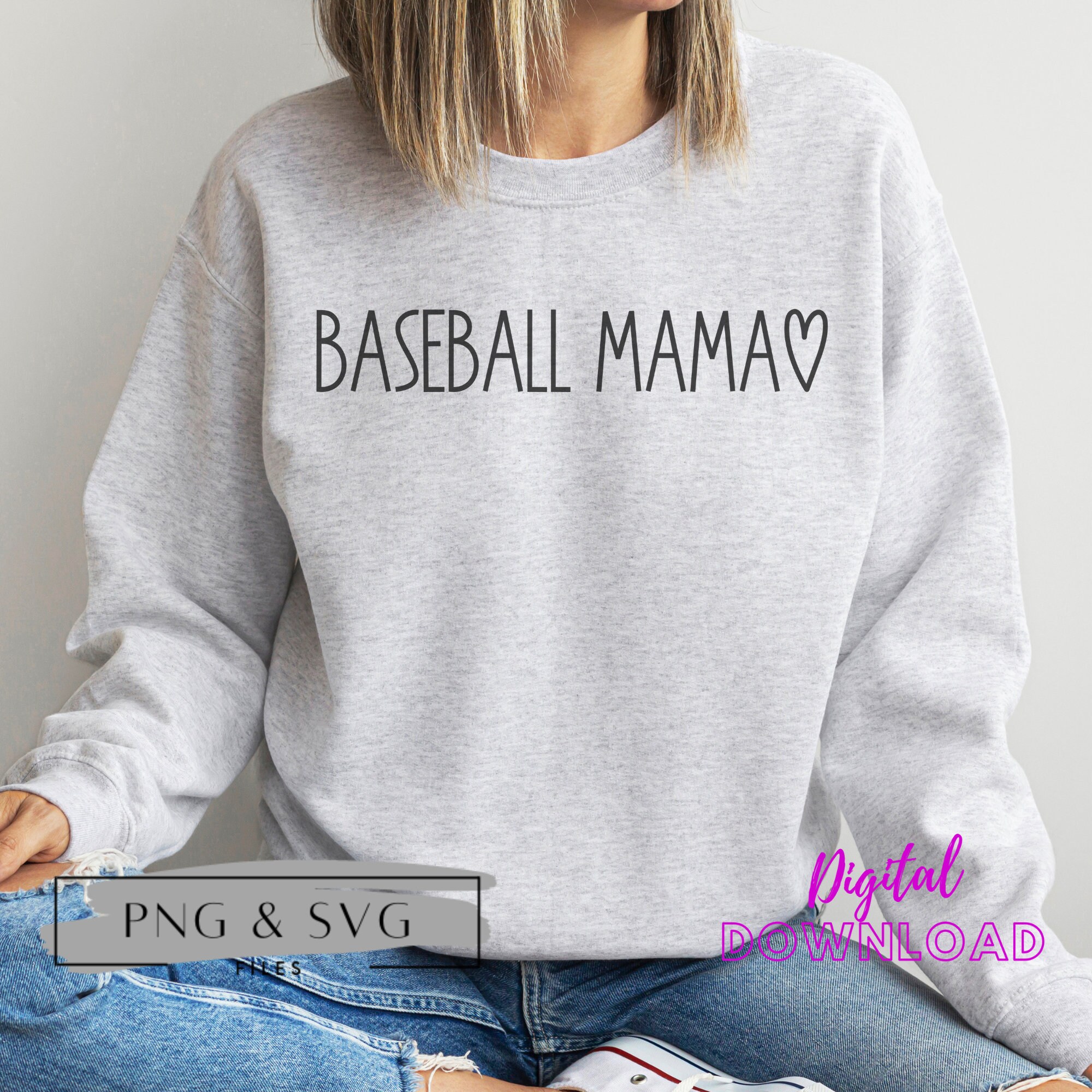 Baseball Mom SVG and PNG Files, Baseball Mama SVG and Png Files - Etsy