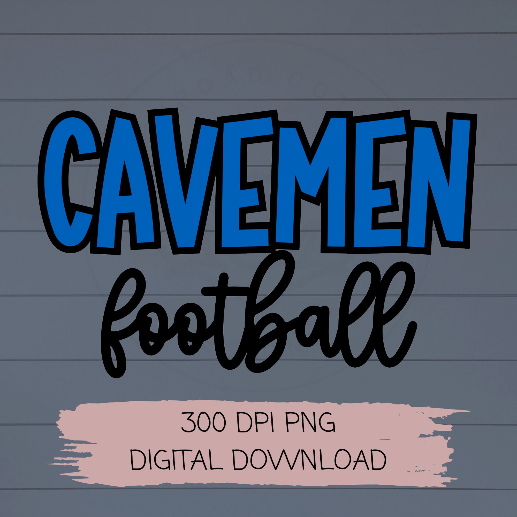 Caveman Football PNG File Only - Etsy