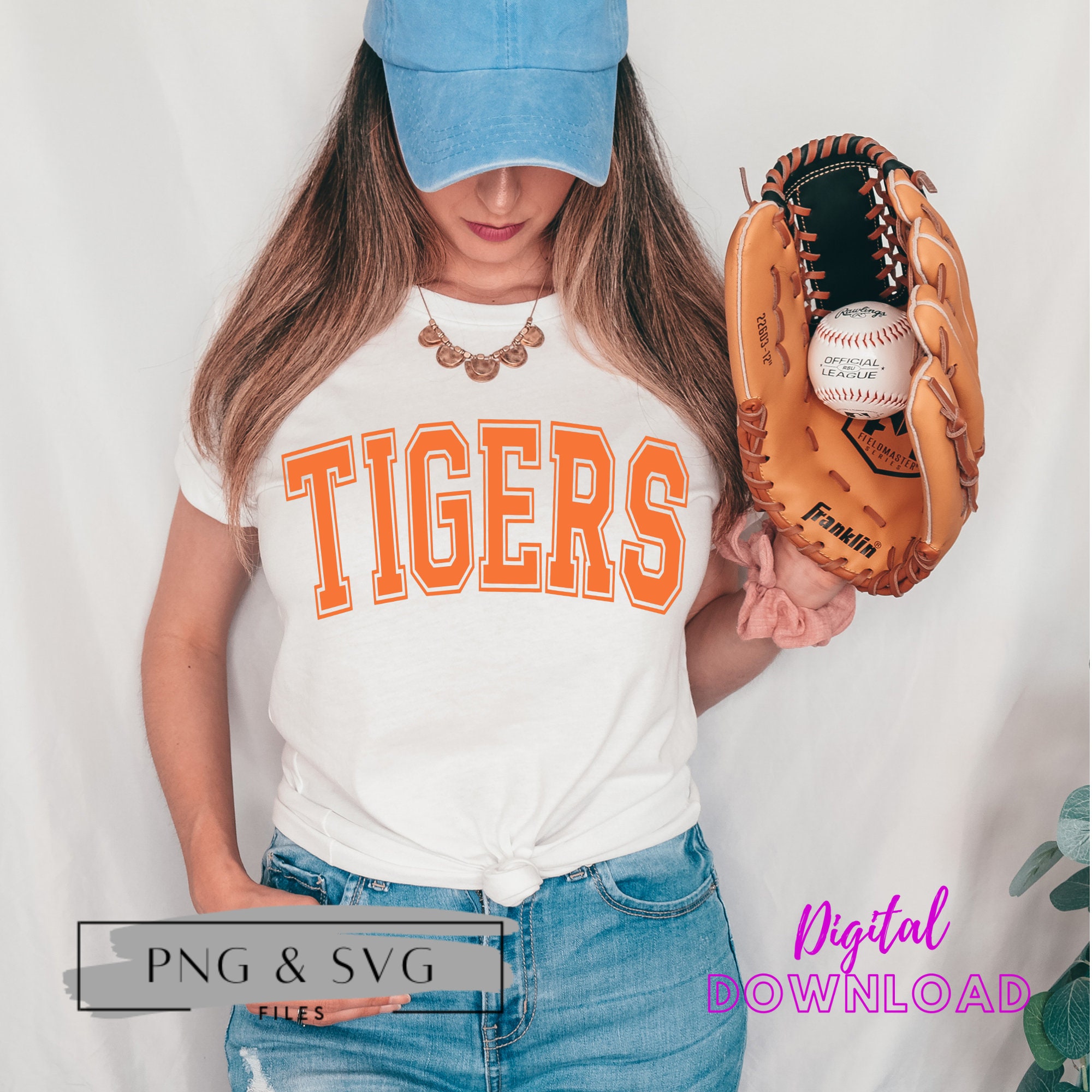 Tigers Mascot SVG and PNG Files, Tigers PNG File, Tigers Svg File, Back ...
