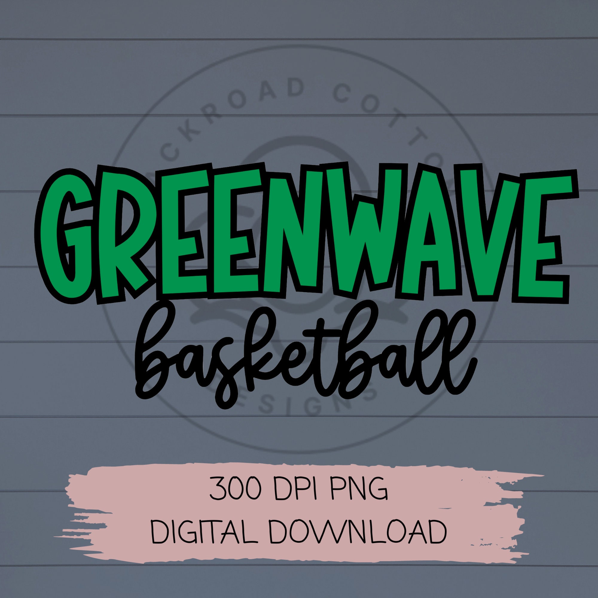 Greenwave Basketball PNG File Only - Etsy