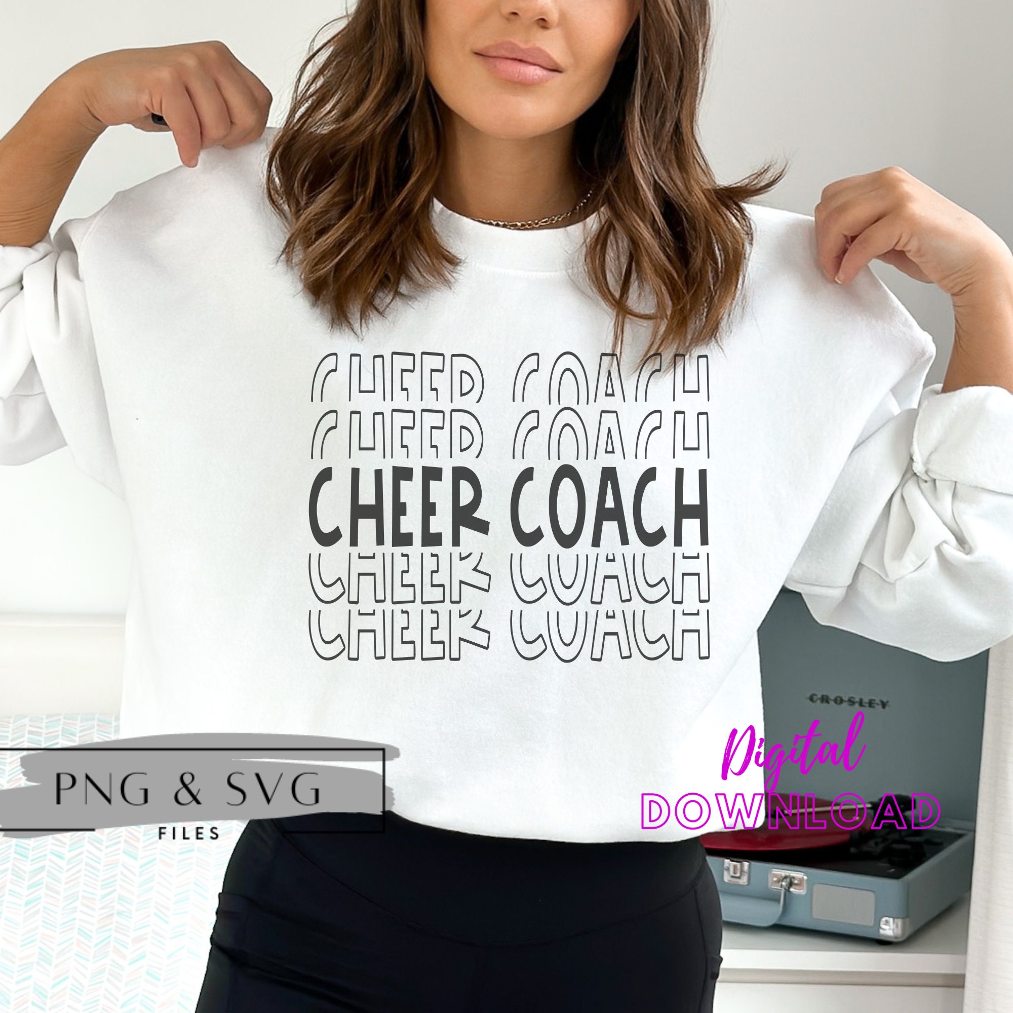 Cheer Coach Sublimation Cheer Coach SVG, Cheer Coach PNG, Cheer Coach T ...