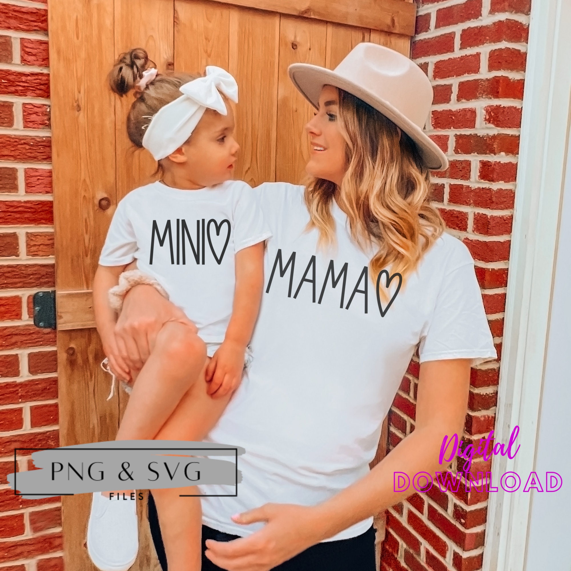 Mama and Mini SVG, Mama and Mini PNG - Etsy