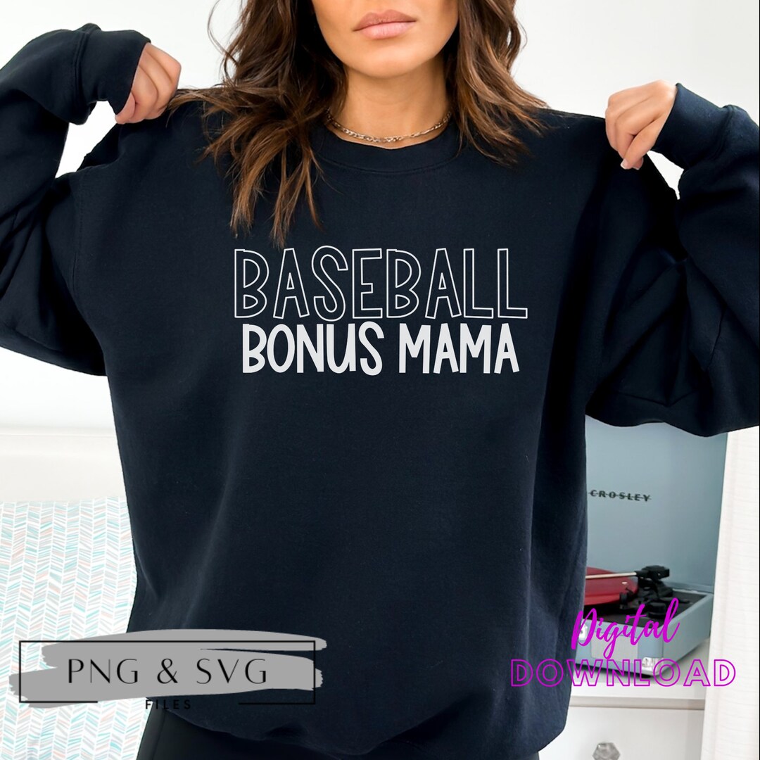 Baseball Bonus Mama SVG and PNG File, Baseball Mama SVG - Etsy