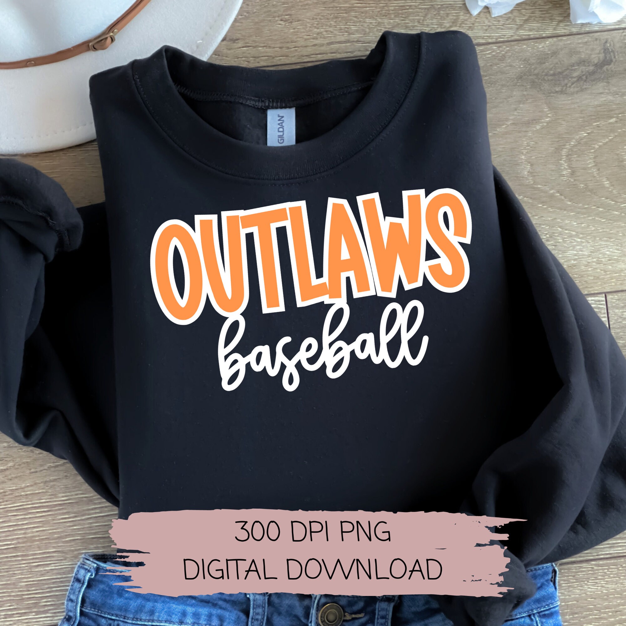 Outlaws PNG, Outlaws Baseballl PNG - Etsy