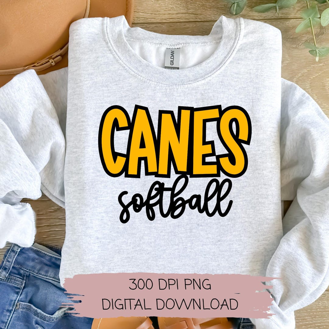 Canes Softball PNG, Canes PNG, Softball PNG - Etsy