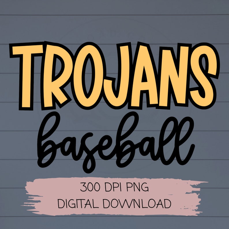 Trojans PNG Files, Trojans Baseball PNG - Etsy