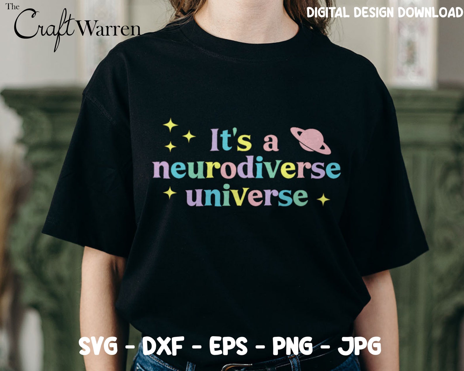 Neurodiverse Universe SVG Digital Design, Celebrate ADHD, Autism ...
