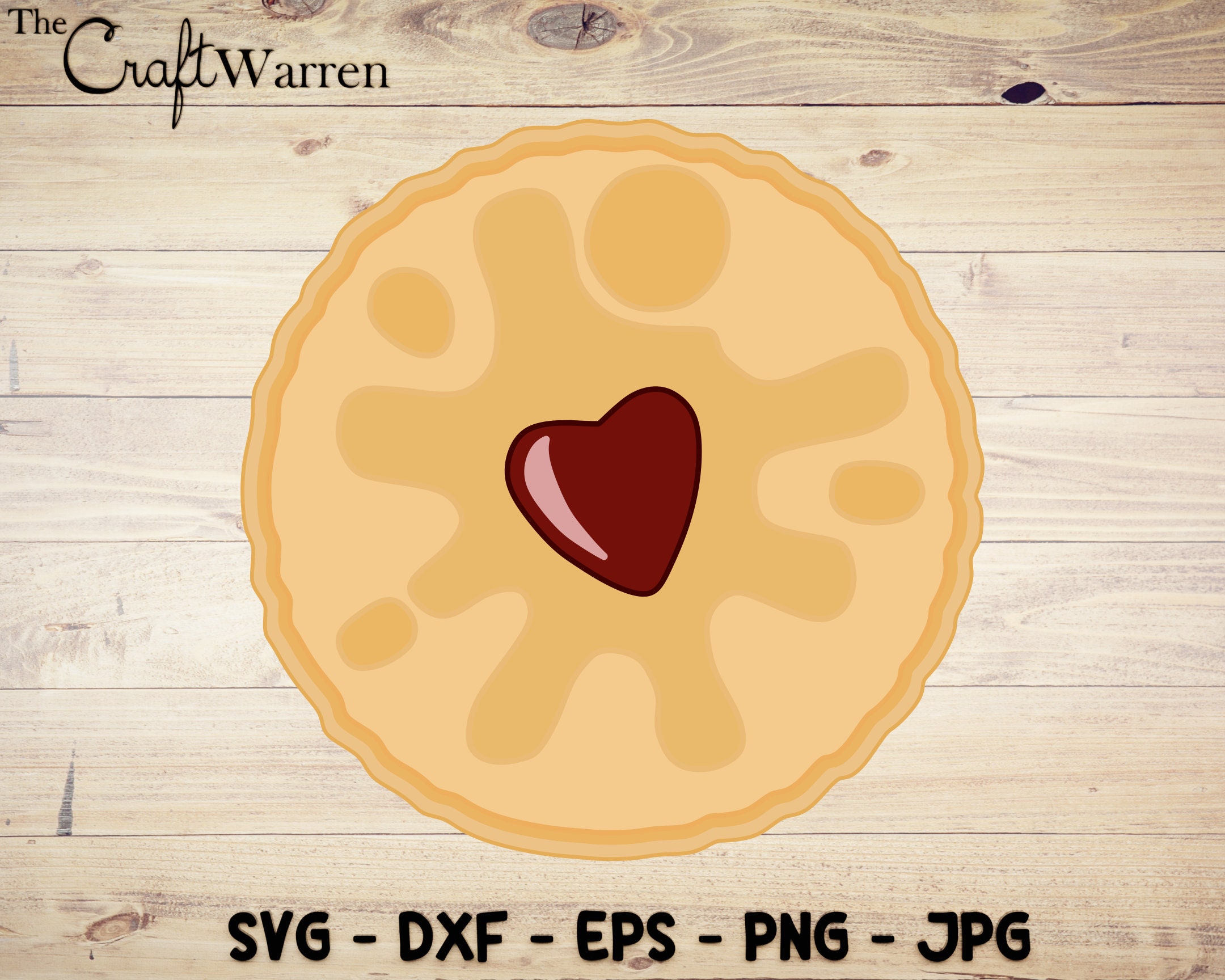 Jammie Dodger SVG Cute Biscuit Design Perfect for Crafting - Etsy UK