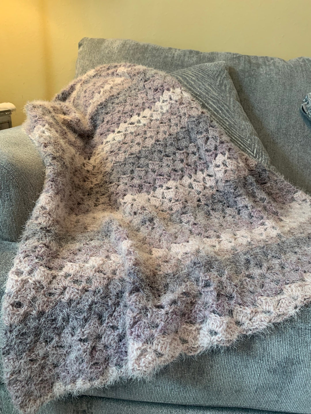 Handmade Shell Stitch Crochet Afghan - Etsy