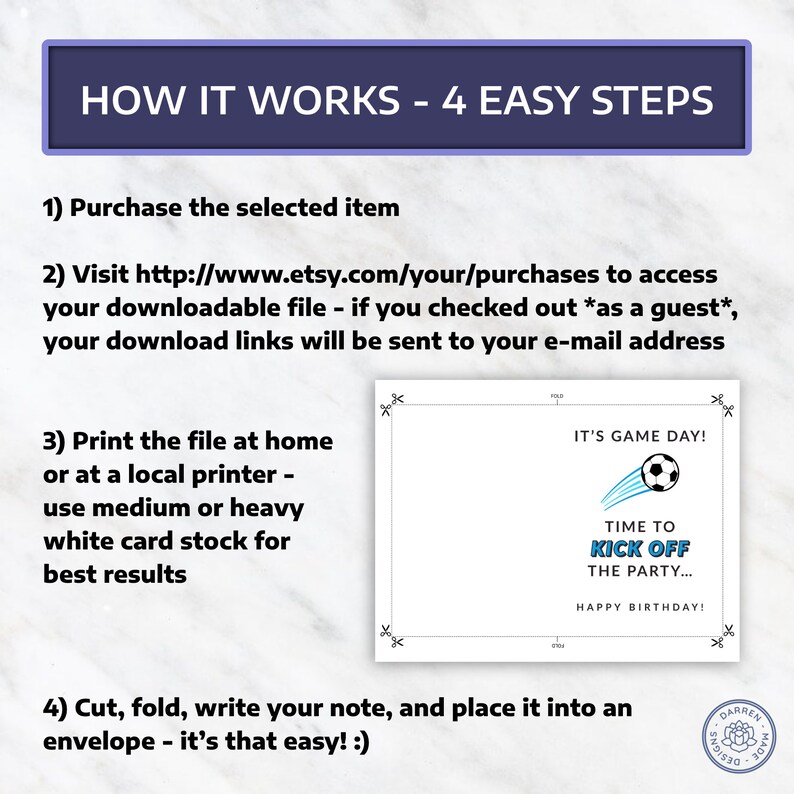 Soccer Birthday Card, Digital Printable Birthday Card, Funny Sports ...