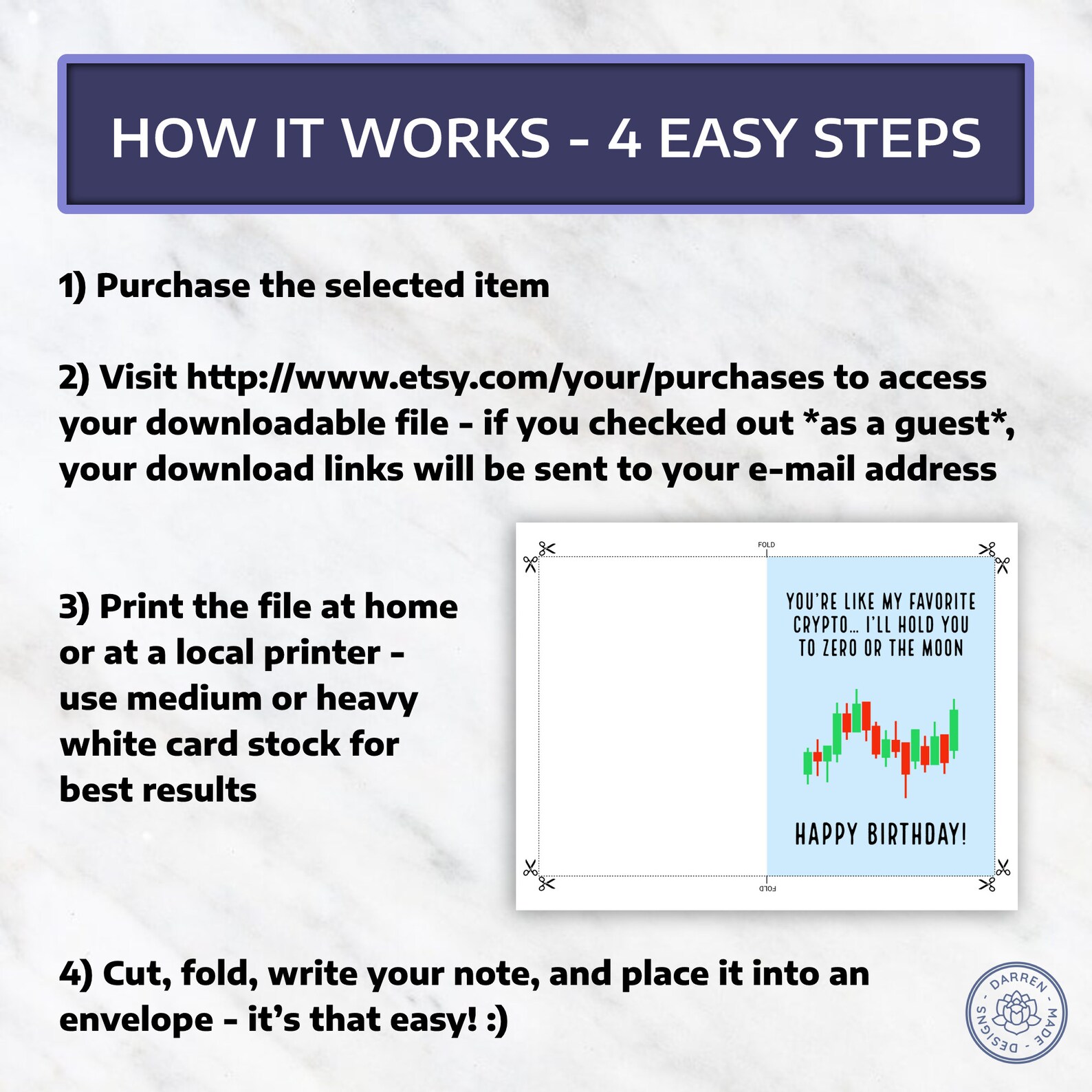 Crypto Birthday Card, Digital Printable Birthday Card, Instant Download ...