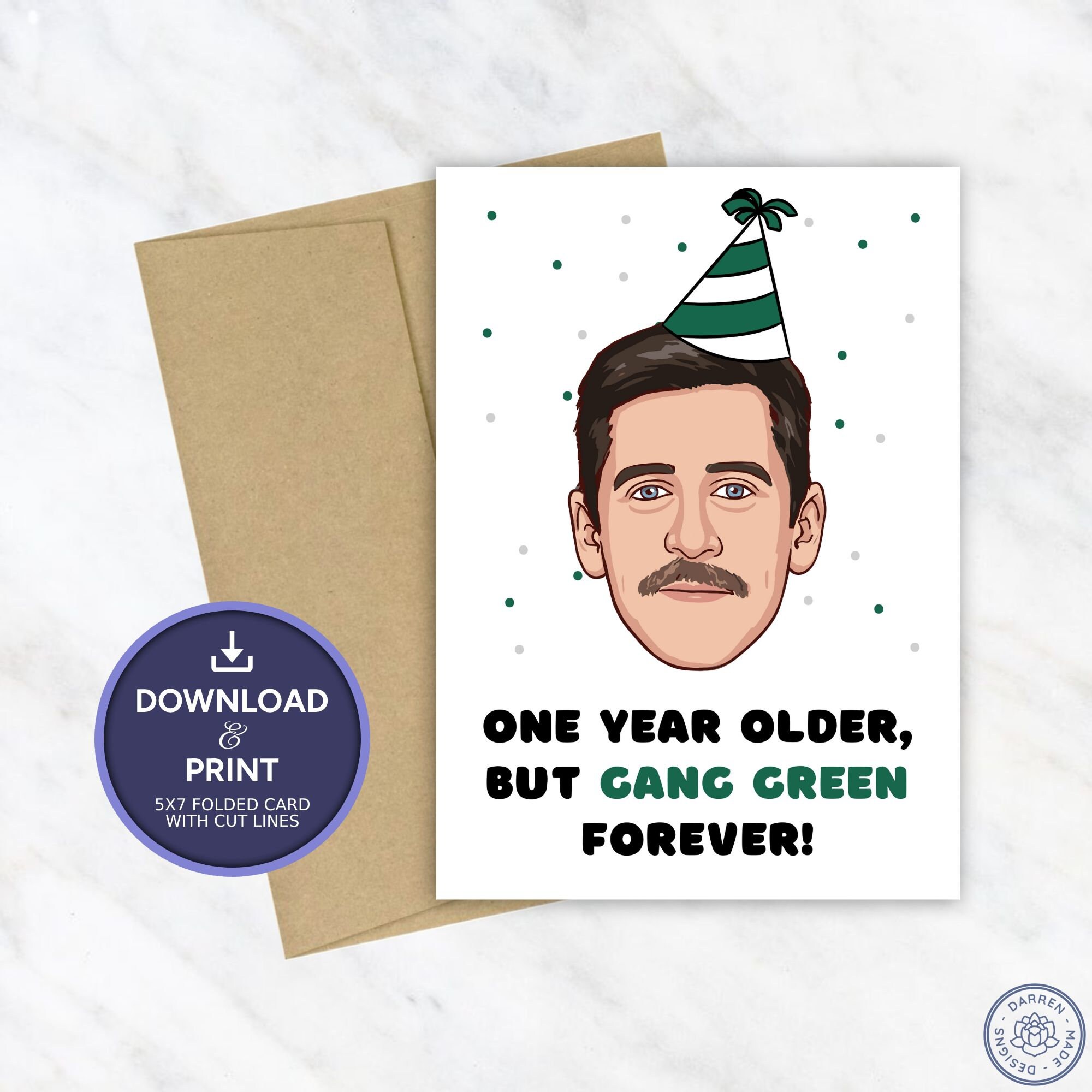 Aaron Rodgers Birthday Card | Printable Birthday Card | New York Jets ...