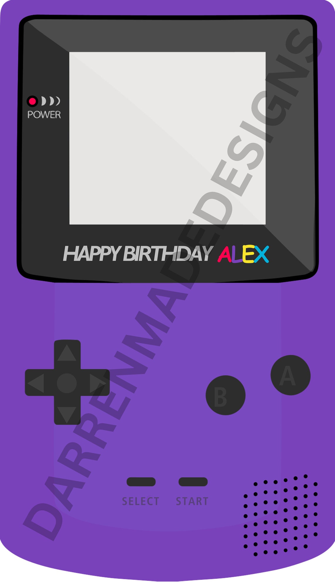 Gamer Birthday Photo Frame Game Boy Photo Prop Gameboy - Etsy