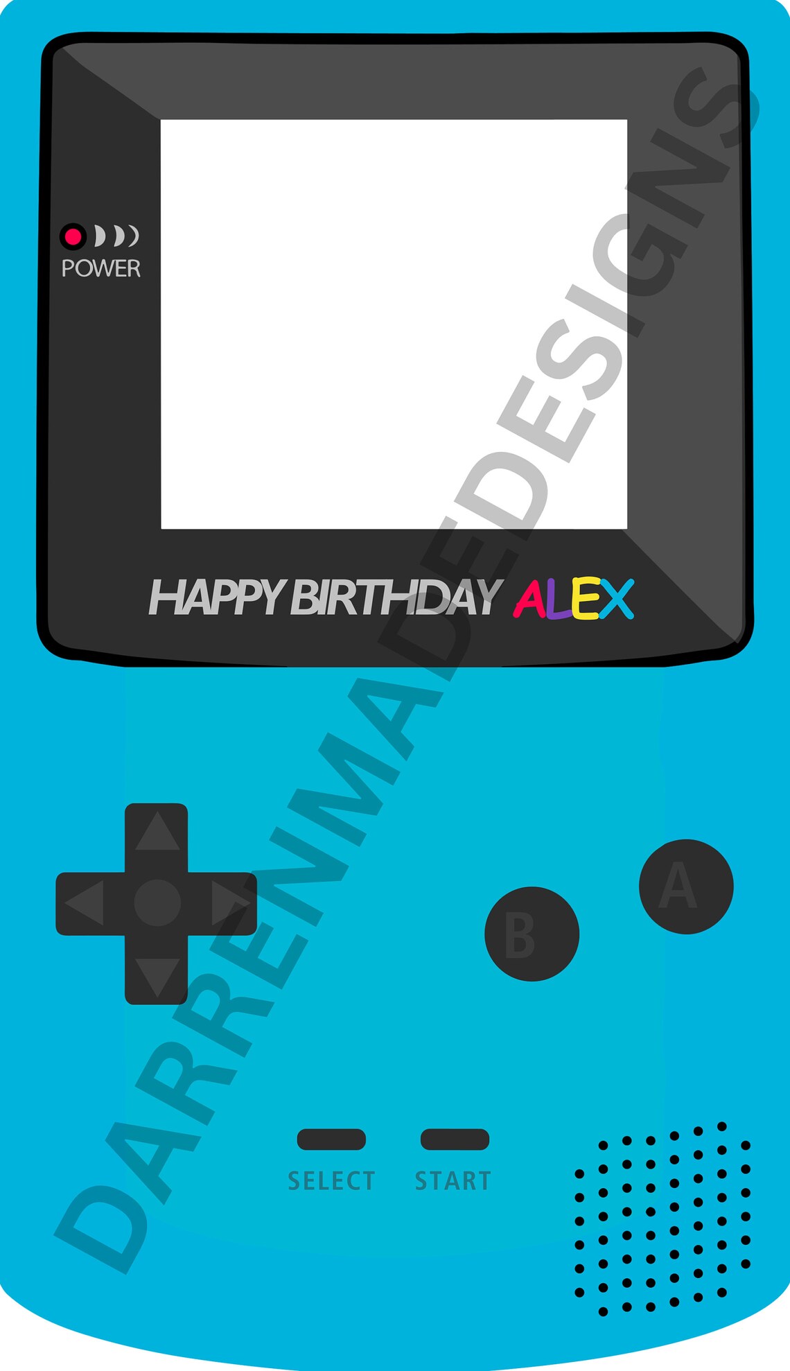 Gamer Birthday Photo Frame, Game Boy Photo Prop, Gameboy Birthday Photo ...