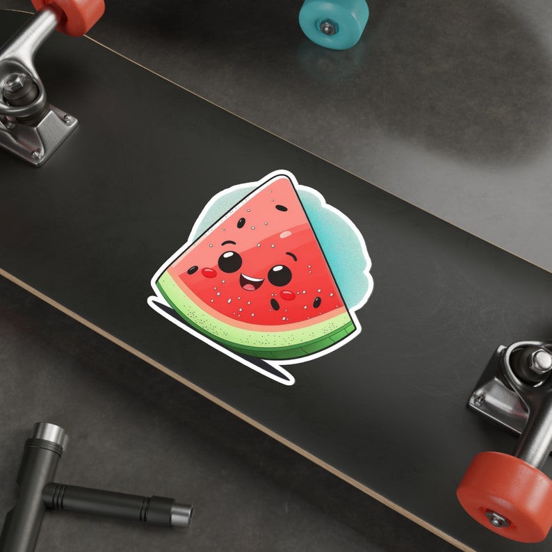 Cute Watermelon Laminate Vinyl Die-cut Sticker Water Bottle Stickers ...