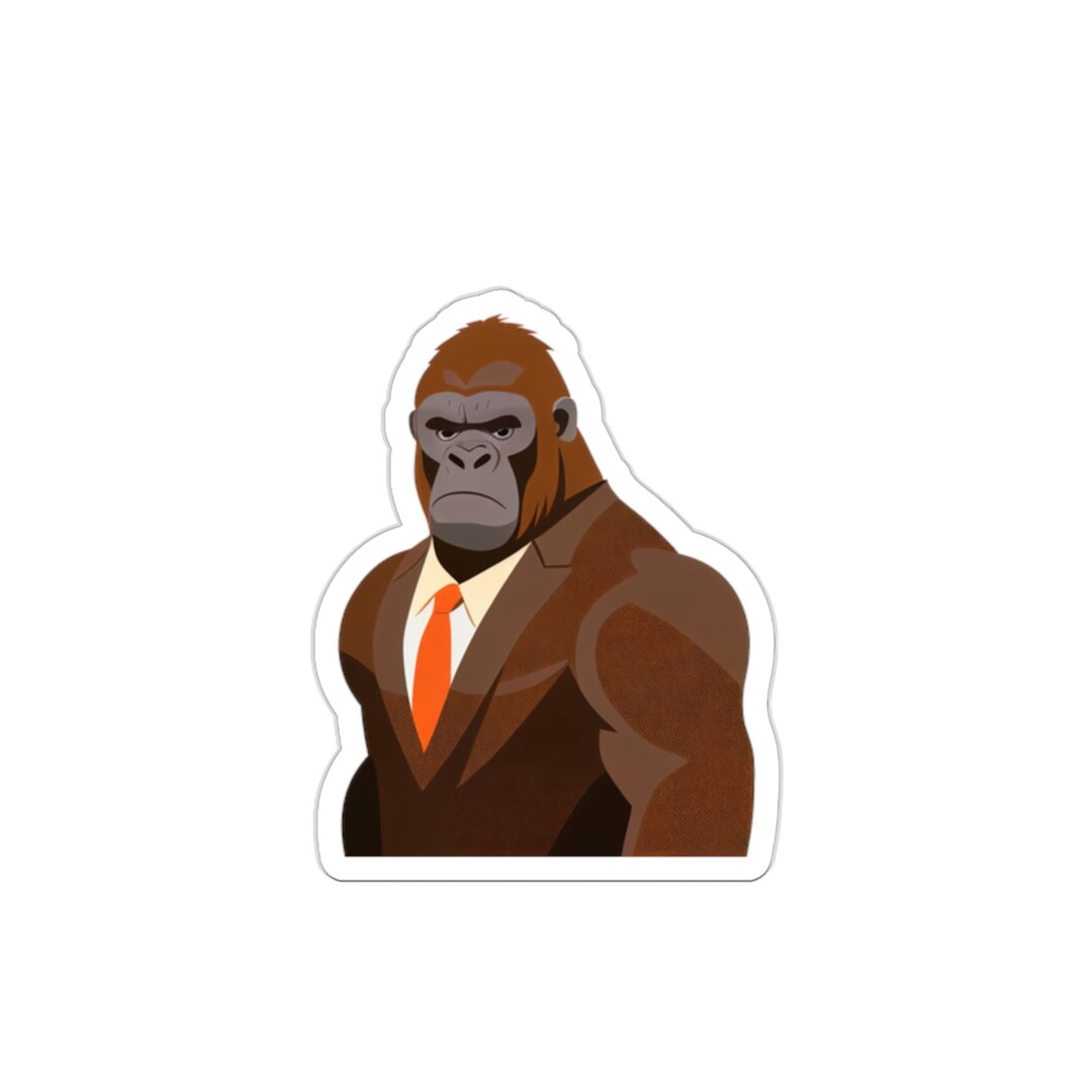 Diplomatic Gorilla Laminate Vinyl Die-cut Sticker - Water Bottle ...