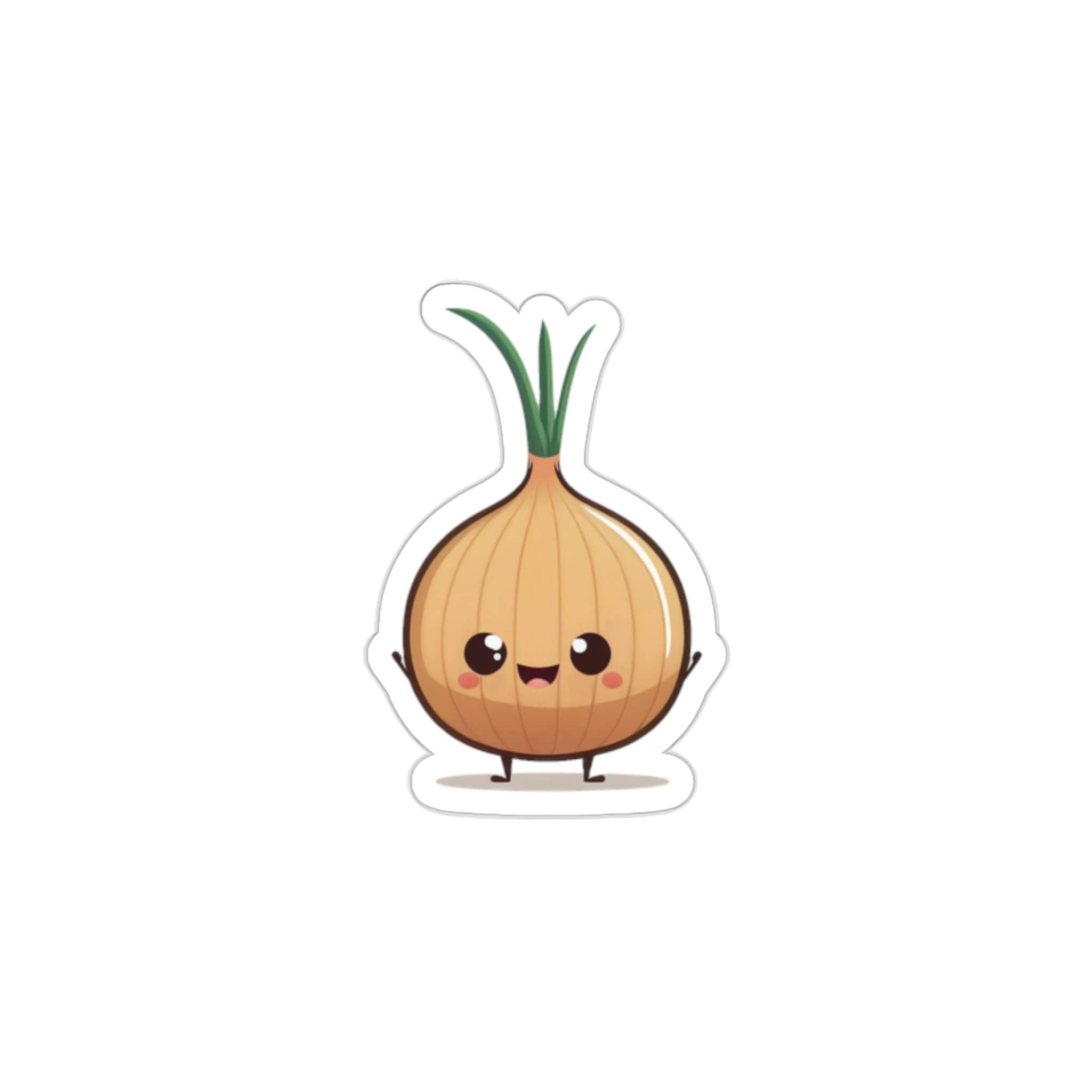 Adorable Cartoon Onion Head Laminate Vinyl Die-cut Sticker - Water ...