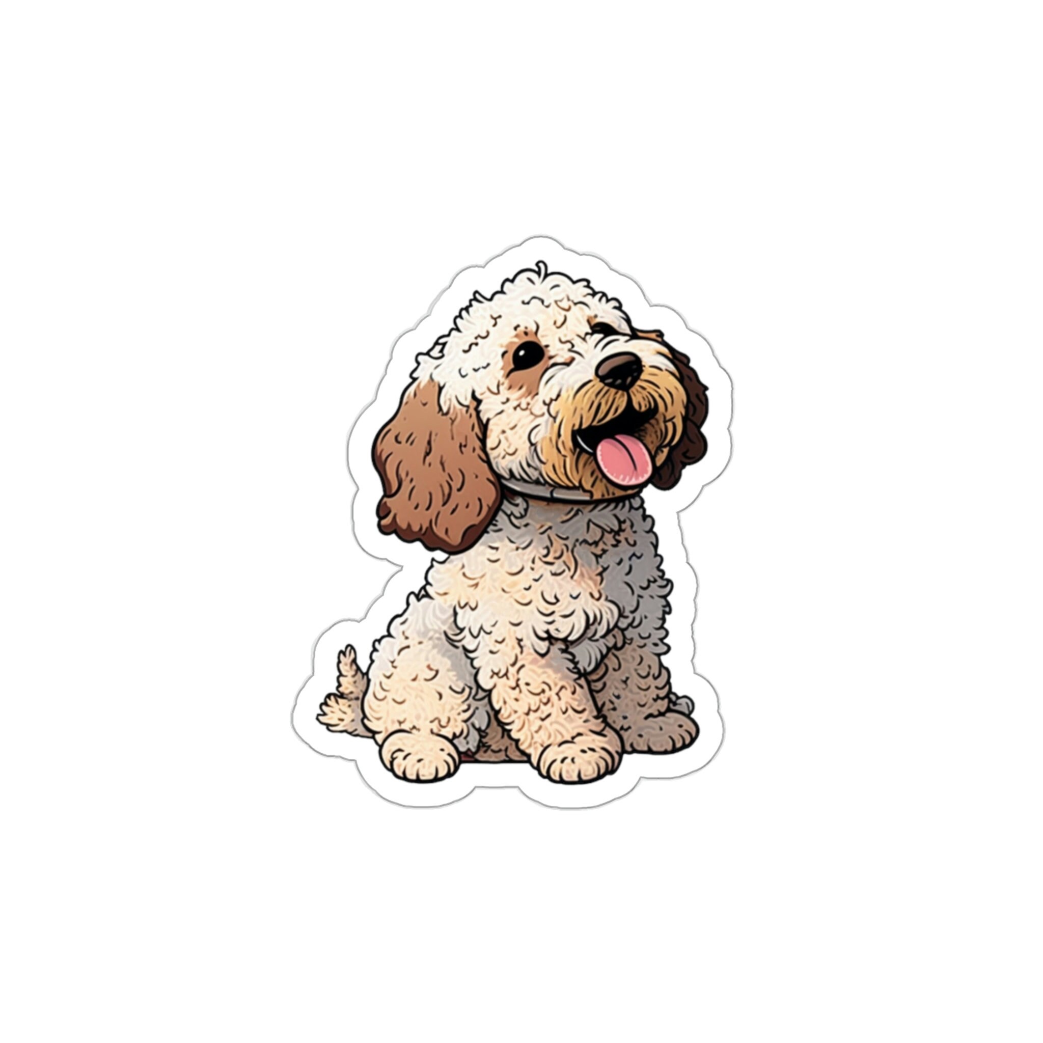 3 Cute Cartoon Cockapoo Laminate Vinyl Sticker Water Bottle Stickers ...