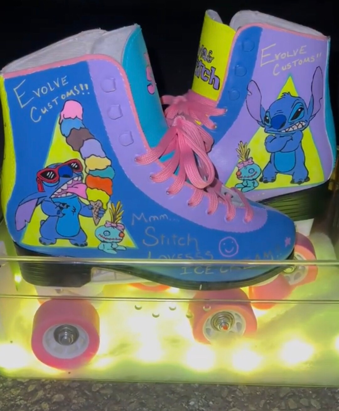 Custom LILO & Stitch Skates - Etsy