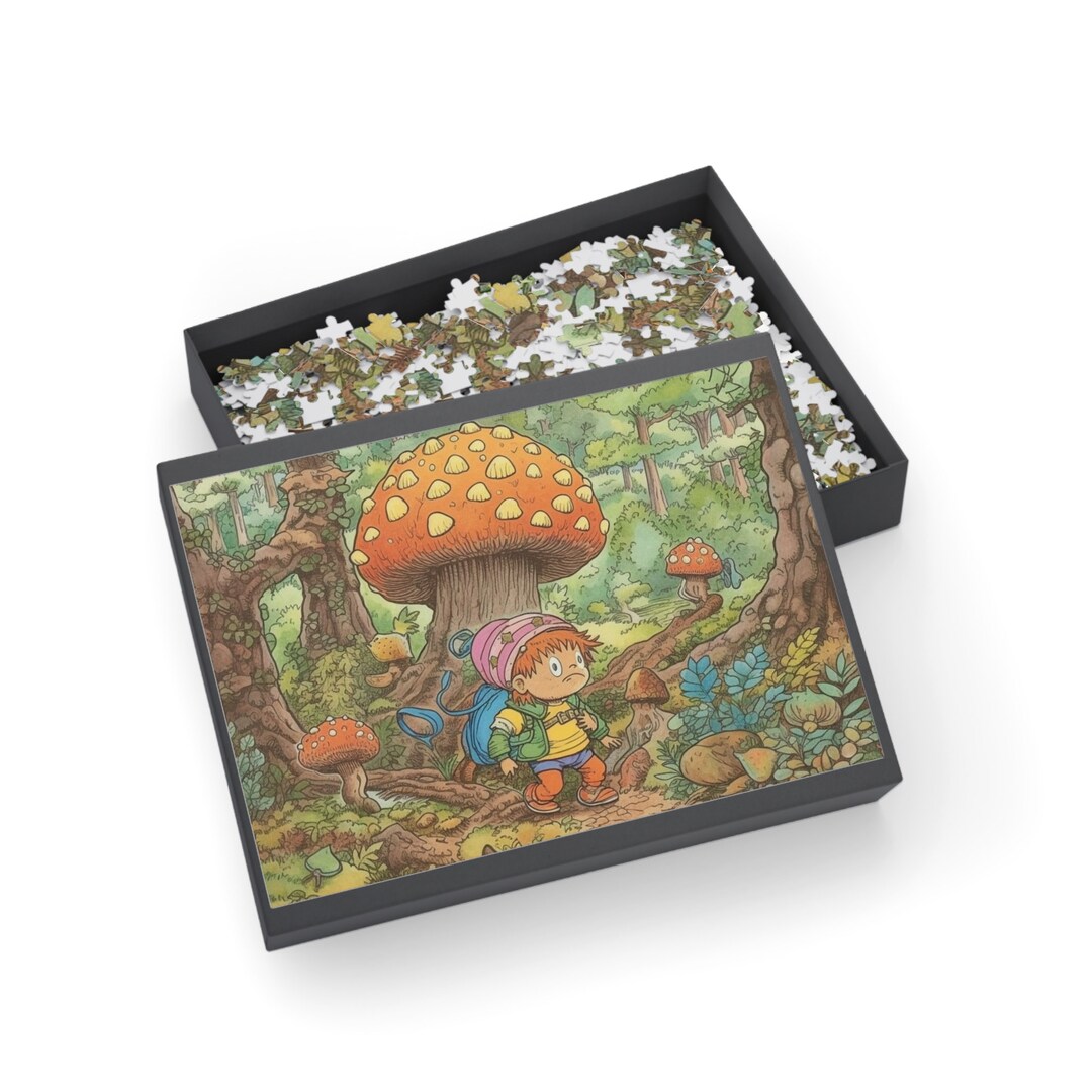 Woodland Acorn Puzzle: Anthropomorphic Forest Friends - Etsy