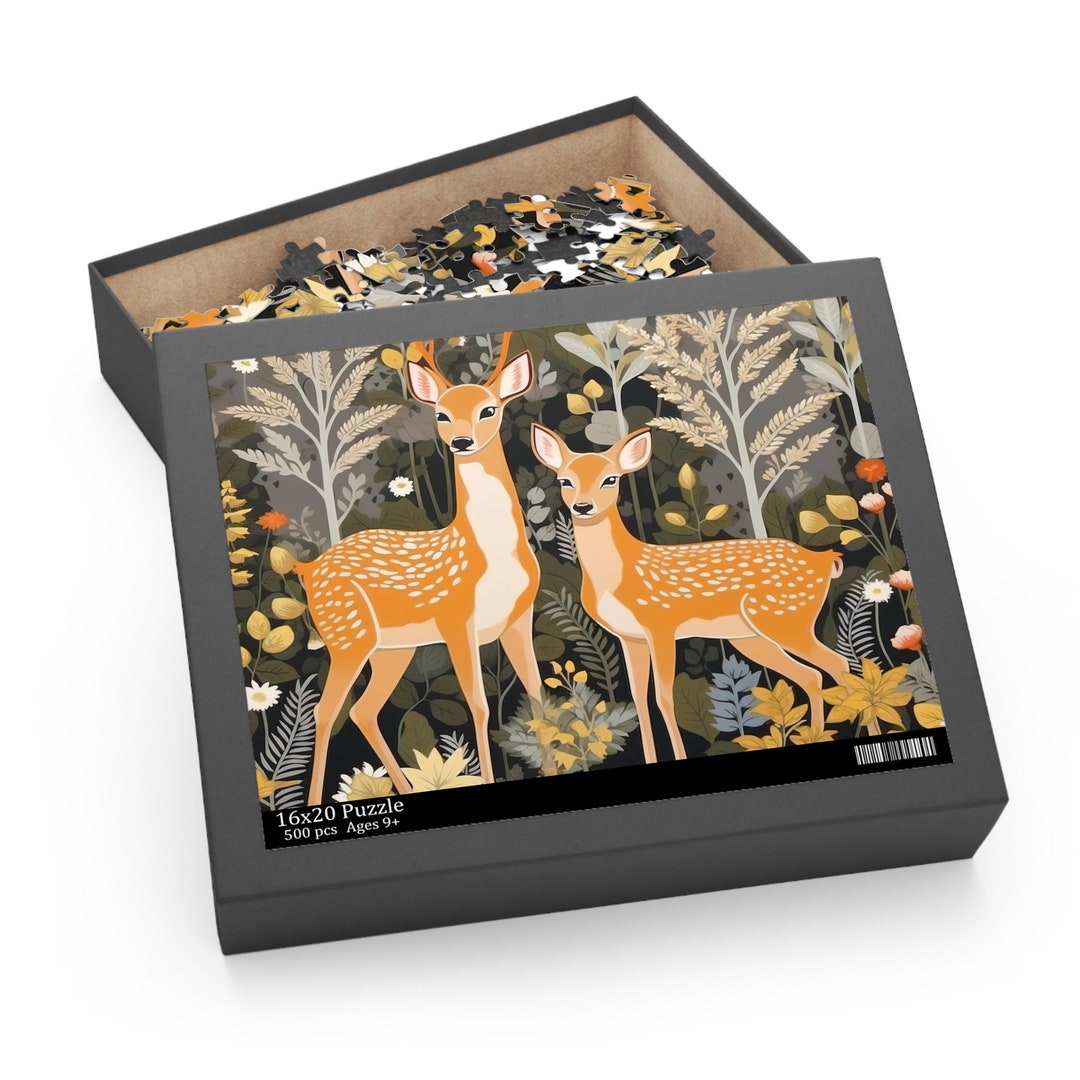 William Morris Jigsaw Puzzle Inspired Deer Haven Jigsaw Puzzle 120, 252 ...