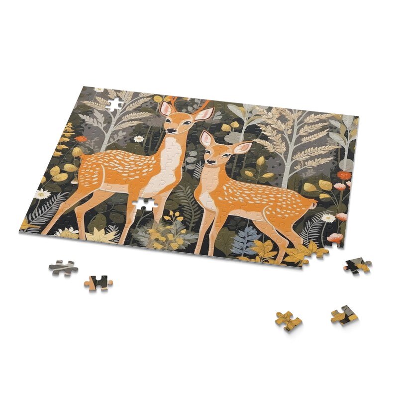 William Morris Jigsaw Puzzle Inspired Deer Haven Jigsaw Puzzle 120, 252 ...
