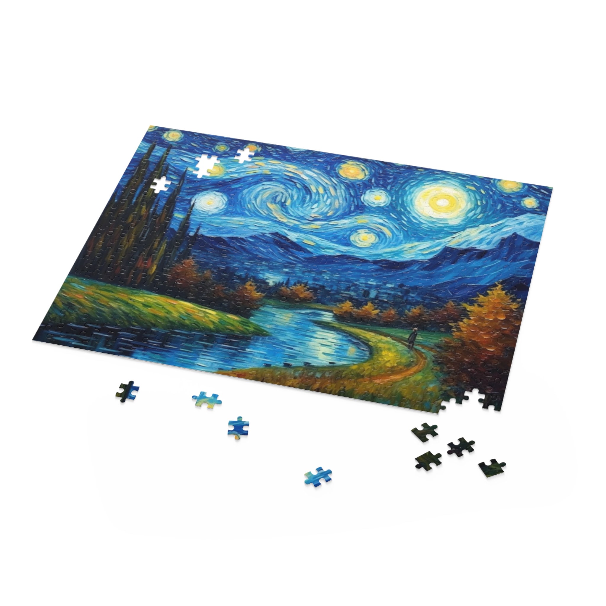 Starry Night Puzzle: Piece Together Van Gogh's Masterpiece Challenging ...