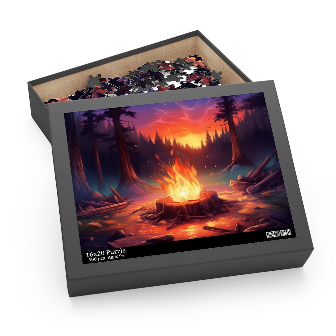 Campfire Puzzle 120, 252, 500-piece, Jigsaw Puzzle, , Camping Puzzle ...