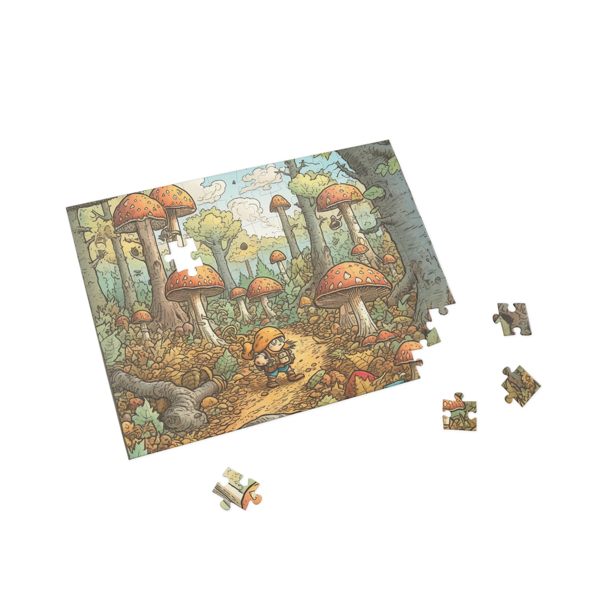 Woodland Acorn Puzzle: Anthropomorphic Forest Friends, Nature-inspired ...