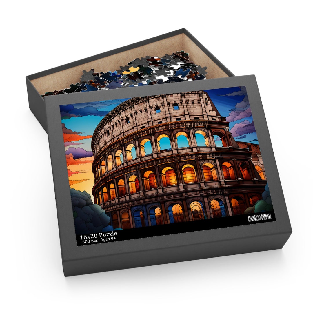 Colosseum Stained Glass Puzzle: an Iconic Roman Masterpiece in Mosaic ...
