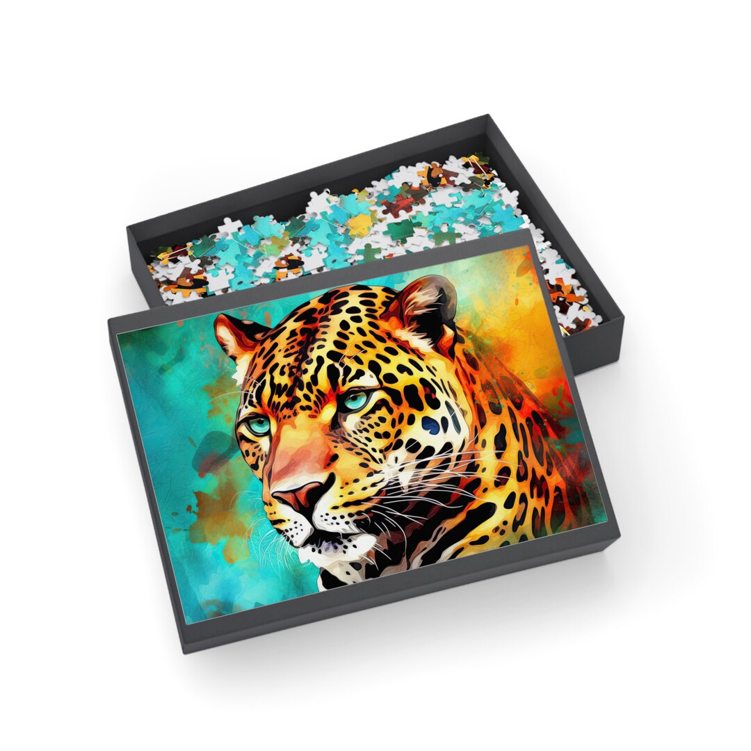 Jaguar Water Colored Jigsaw Puzzle 1,000-piece Puzzle Lover Gift Unique ...