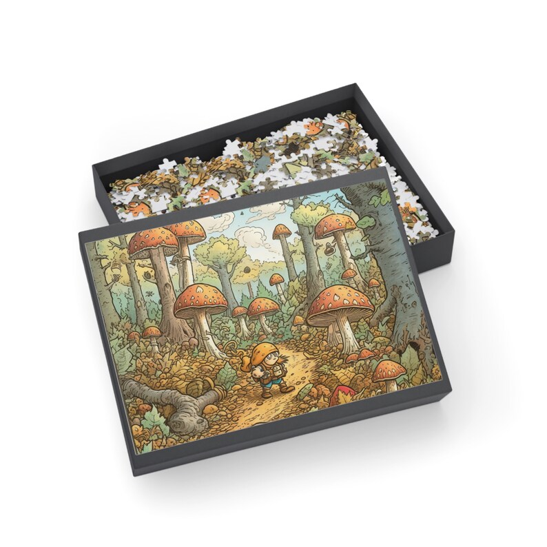 Woodland Acorn Puzzle: Anthropomorphic Forest Friends, Nature-inspired ...