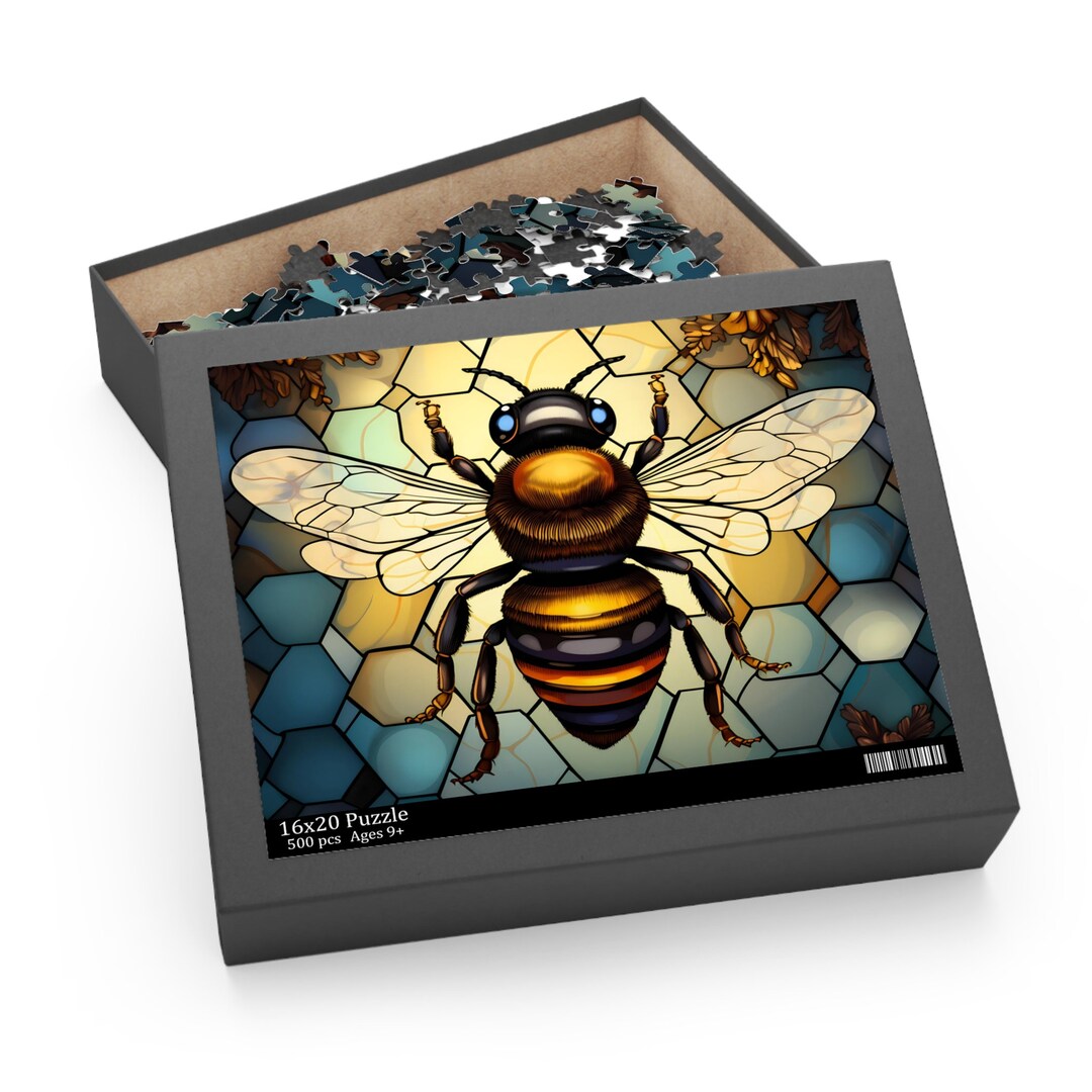 Unique Bee Stained Glass Puzzle: A Buzzworthy Christmas Gift for Puzzle ...