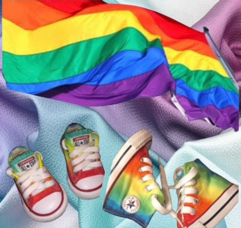 Rainbow Baby, LGBT, Pride Month Converse - Etsy