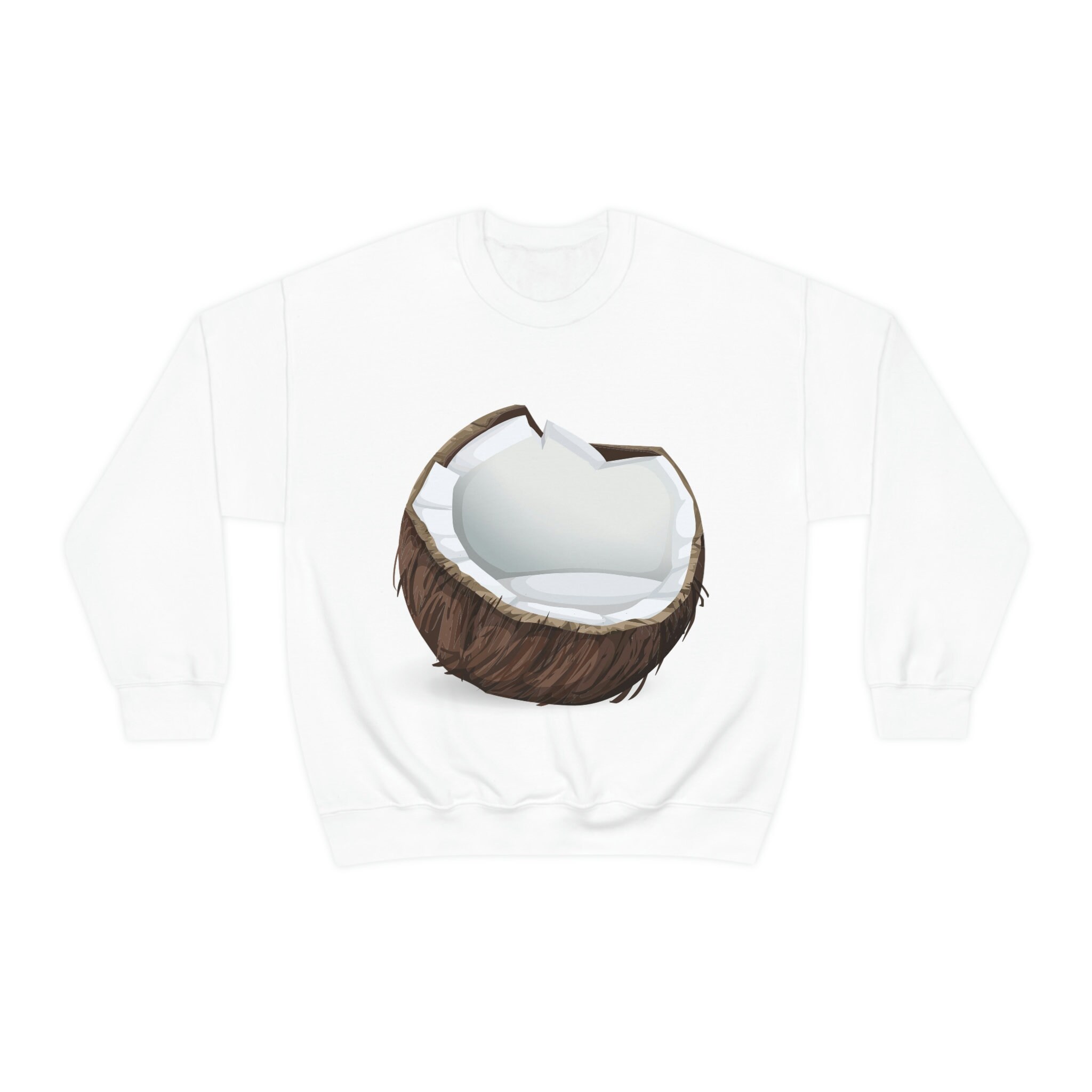 Unique Coconuts Sweatshirt, Coconut Print, 3D Look Like, Fruit Shirts ...