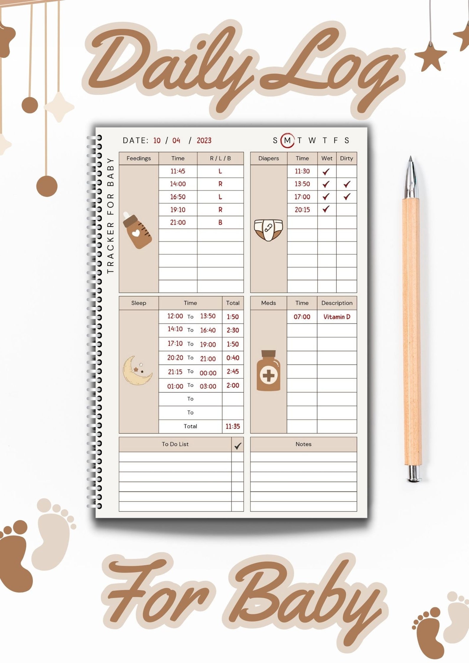 Printable Baby Log Baby Tracker Newborn Tracker Nursing - Etsy