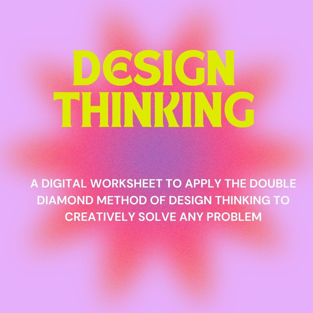 Design Thinking Downloadable Worksheet - Etsy