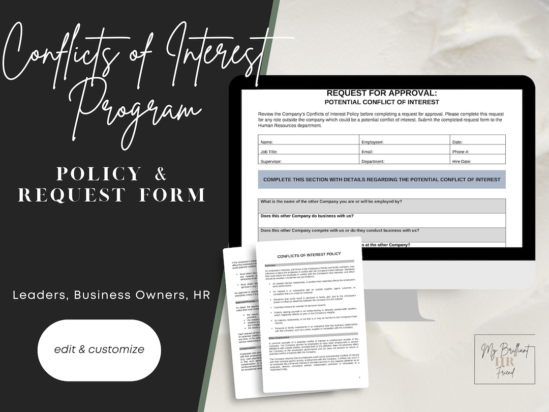 Conflict of Interest Program| Employee Handbook | Human Resources | HR ...