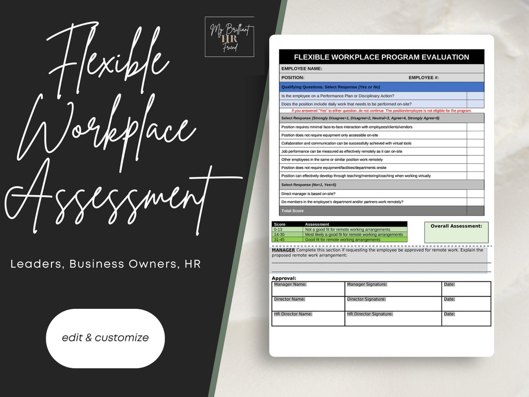 Remote, Flexible, Virtual, Hybrid, Work From Home Assessment | Employee ...