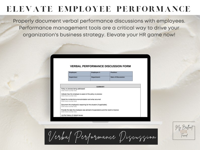 Performance Management Form | Employee Handbook | Human Resources | HR ...