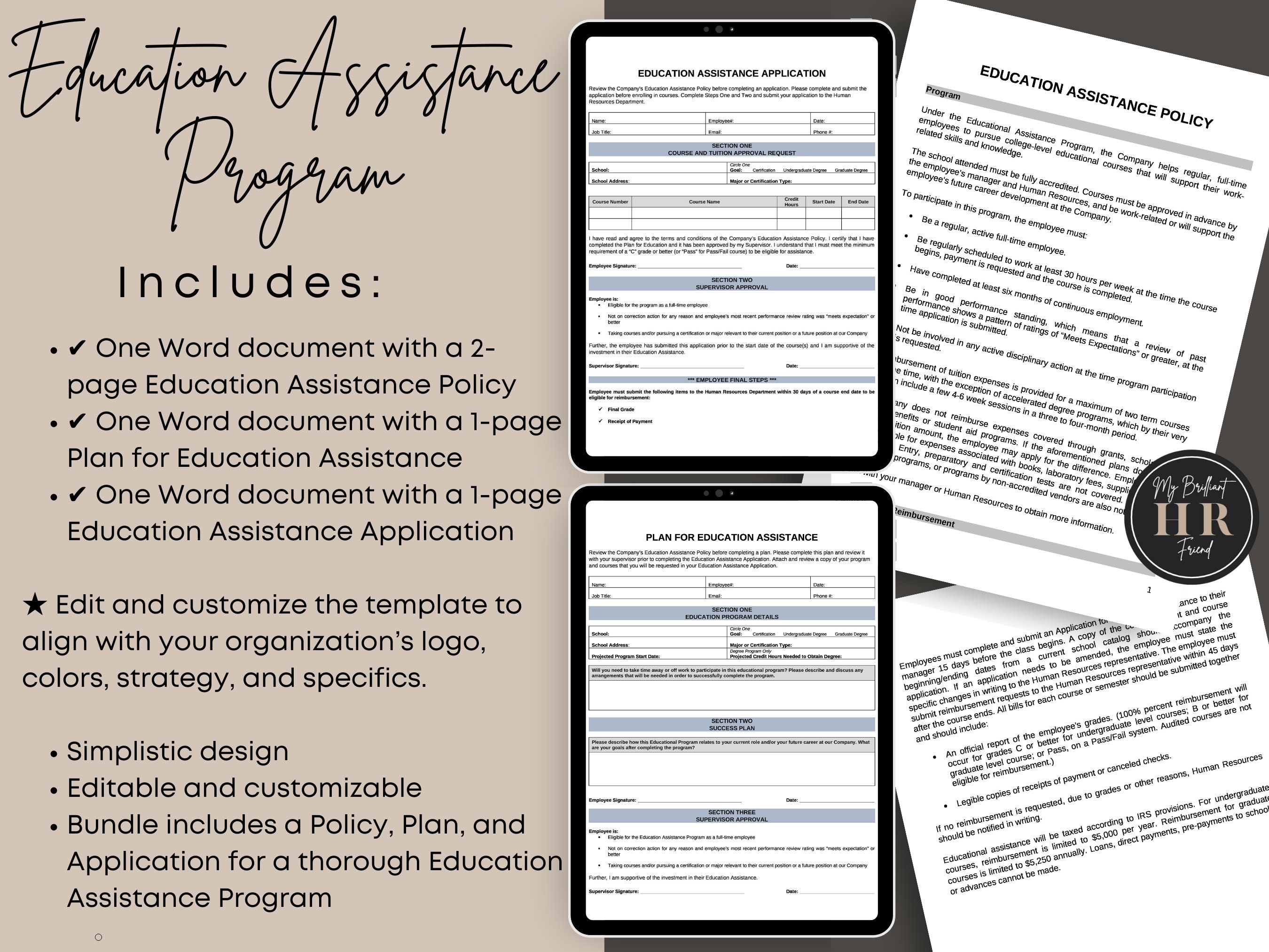 Education Assistance Program Employee Handbook Benefits Human Resources ...