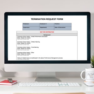 Employee Termination Request Form | Performance Management | Employee ...