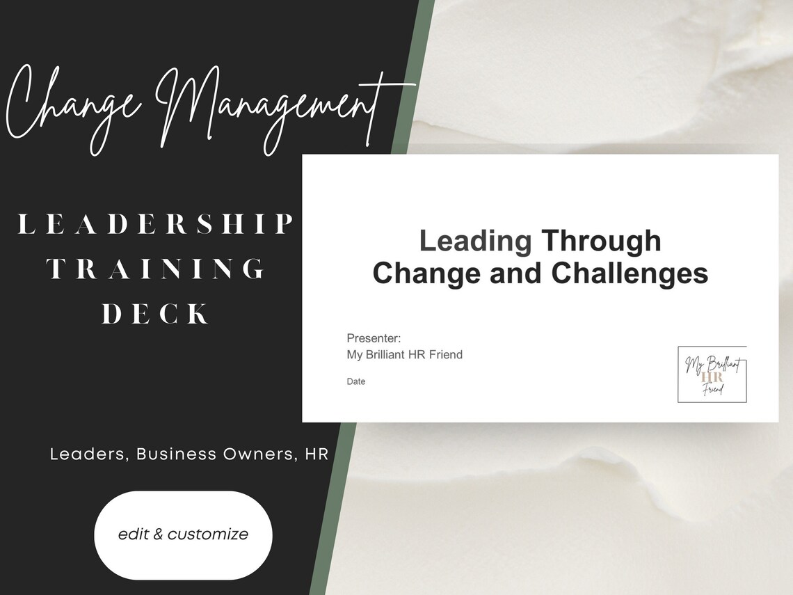 Leader Training | Change Management Deck | Powerpoint | Strategic Human ...