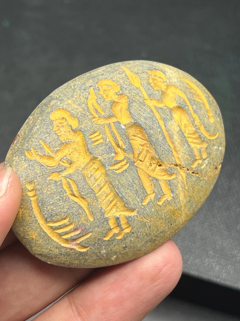 Medieval Intaglio Small Stone Seal Stamp Tile - Etsy