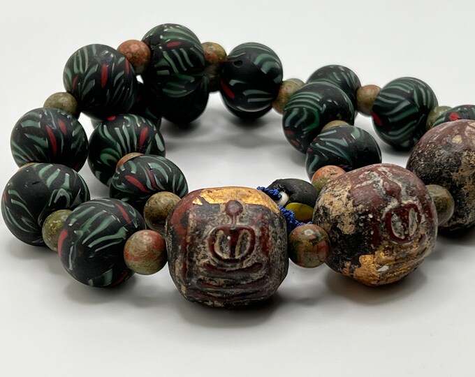 A Set of Old Ancient Gabri Beads With Three Different Beads With ...