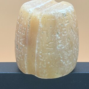 Ancient Rare Old Alabaster Stone With Greco Alphabet Writing - Etsy
