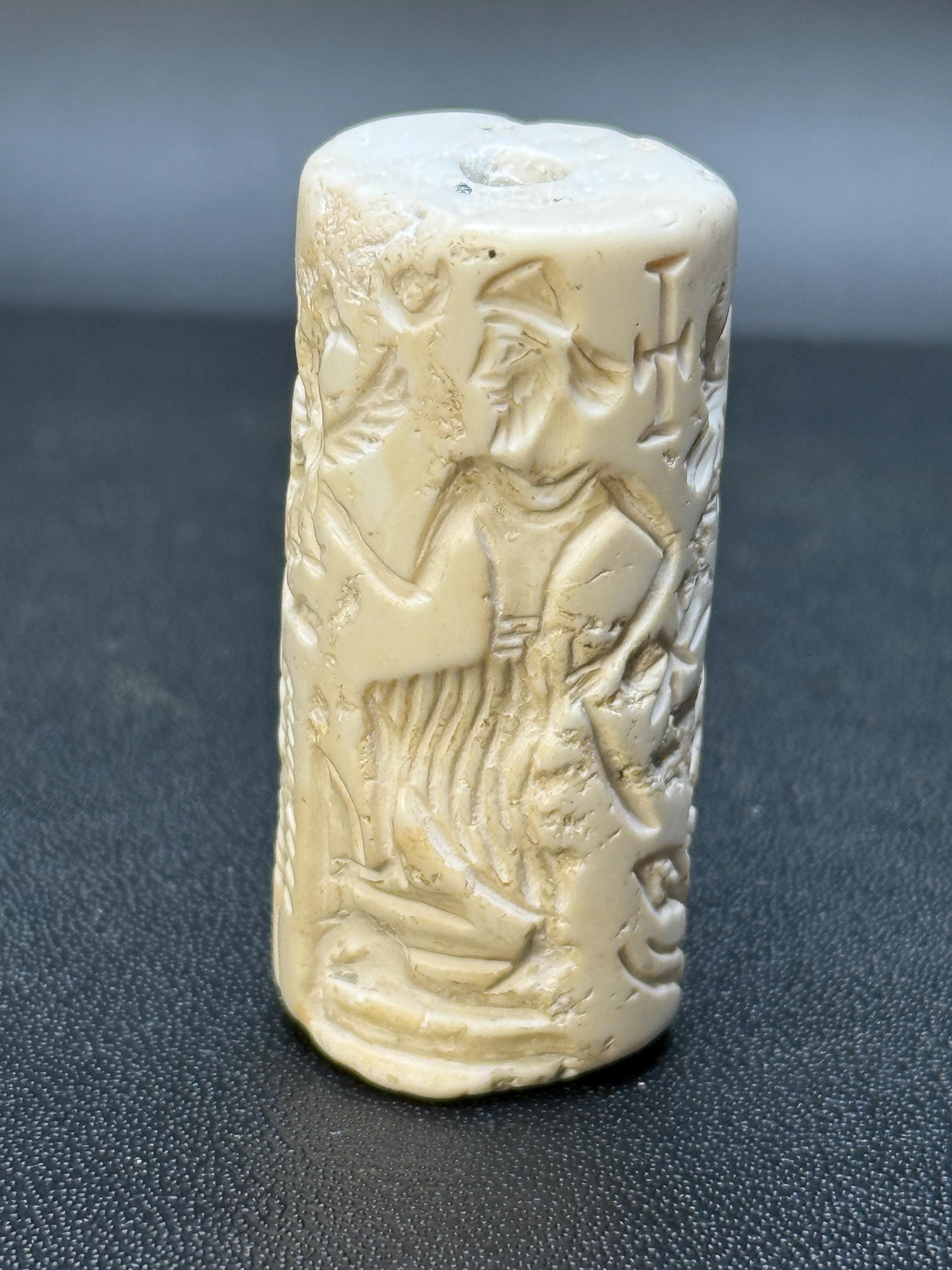 Medieval Intaglio Seal Cylinder Stone Stamp Bead - Etsy